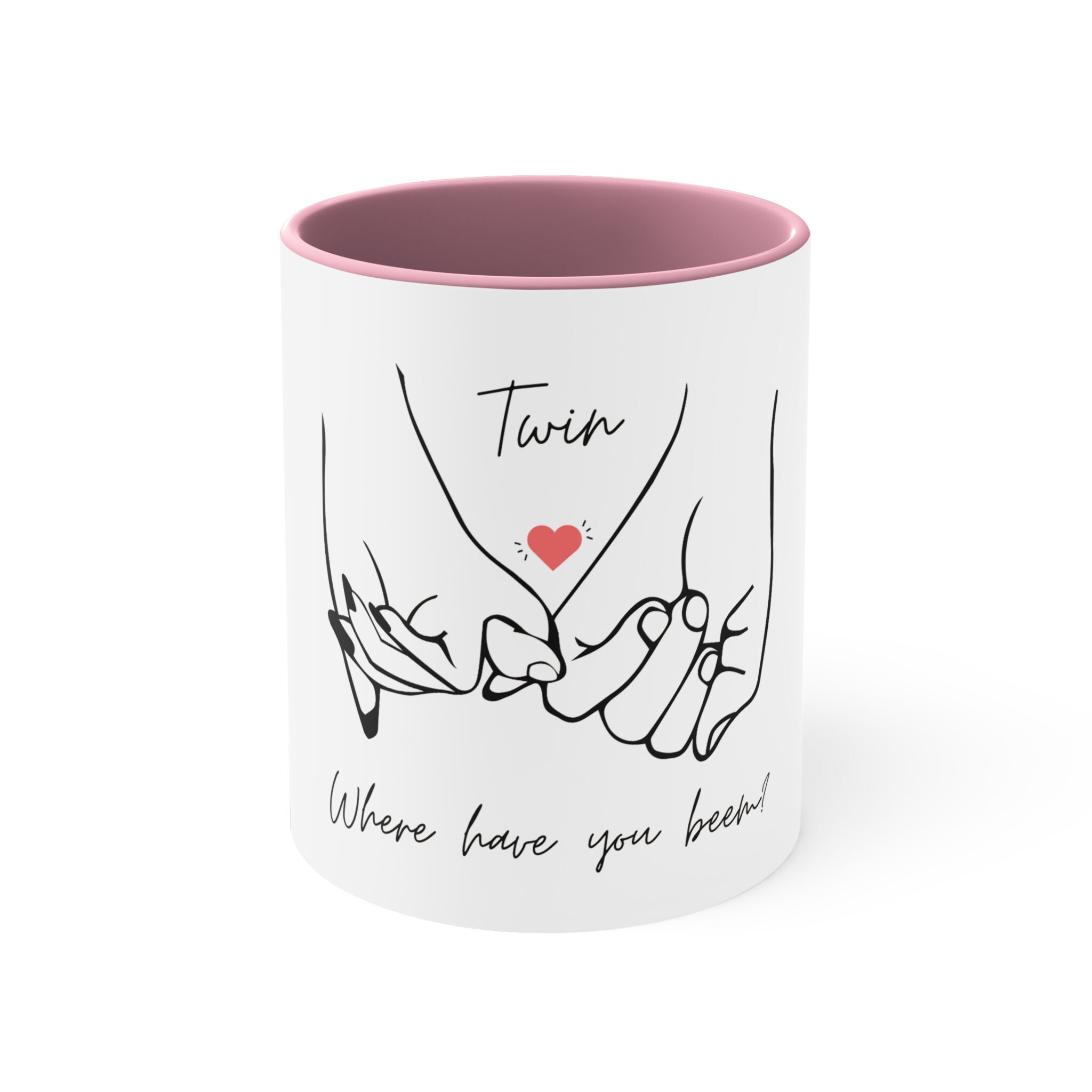 Couples Pinky Promise Mug Accent Coffee Mug, 11oz, Romantic Valentine's ...