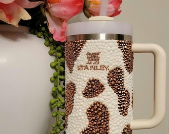 Custom Cow Print Stanley Tumbler - Etsy