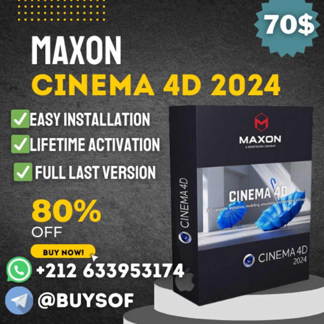 Maxon Cinema 4D 2024 Full Version for Macos LIFE TIME - Etsy
