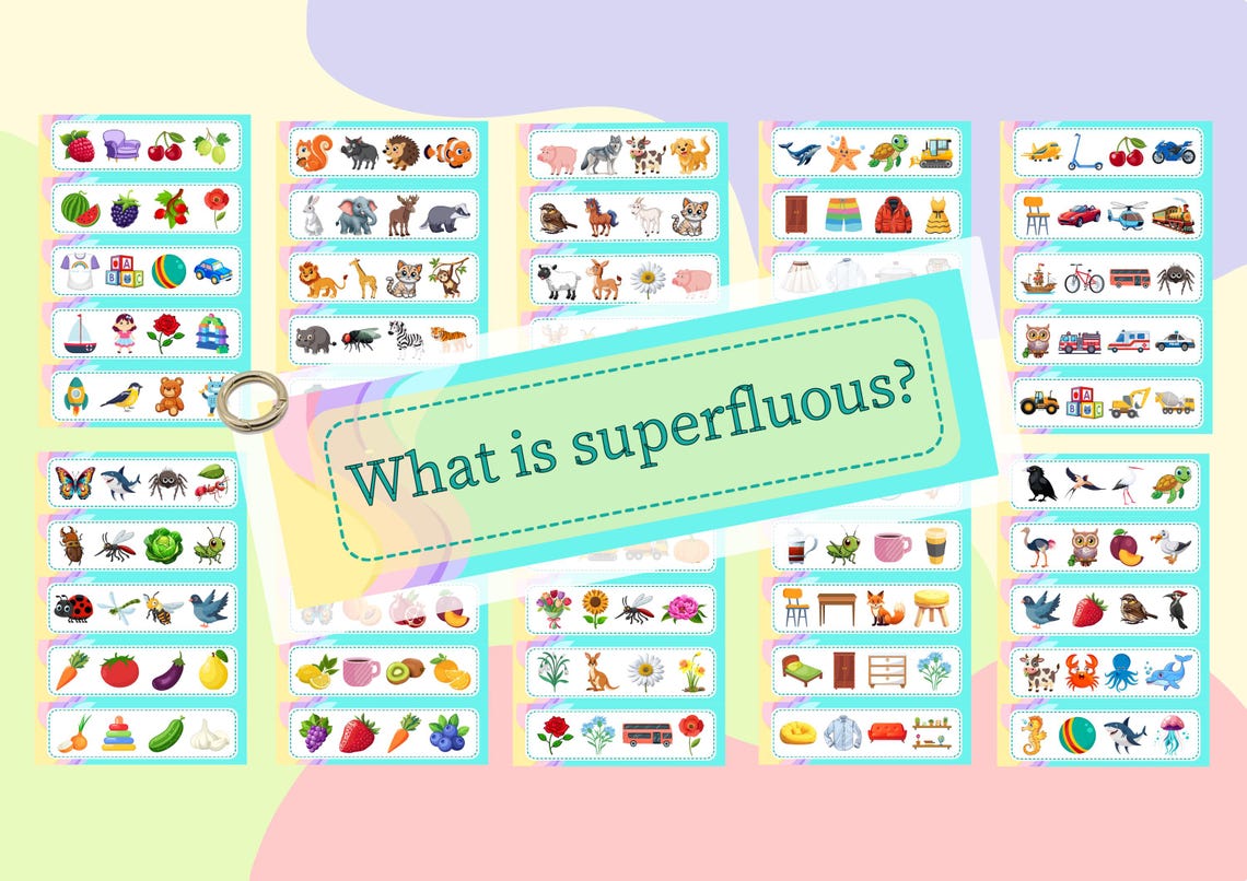 Educational Game for Children, Find the Silhouette, Find the Shadow ...