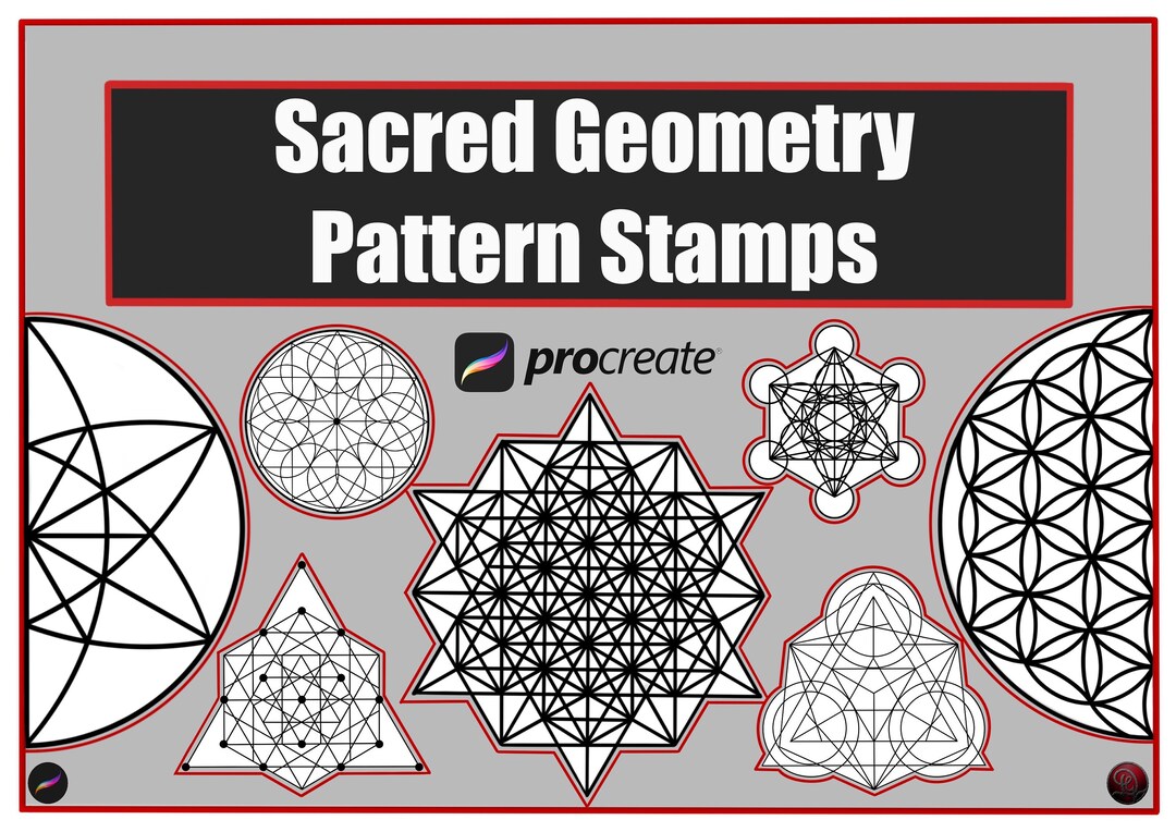 Sacred Geometry Stamps for Procreate - Etsy