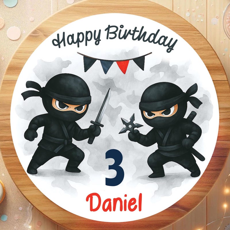 Ninja Cake Toppers - Etsy Australia