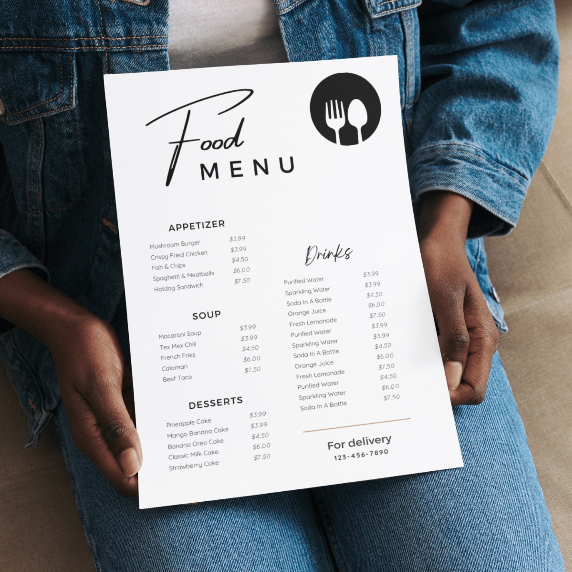 Editable Price List Template Food Menu Restaurant Menu Special Menu ...