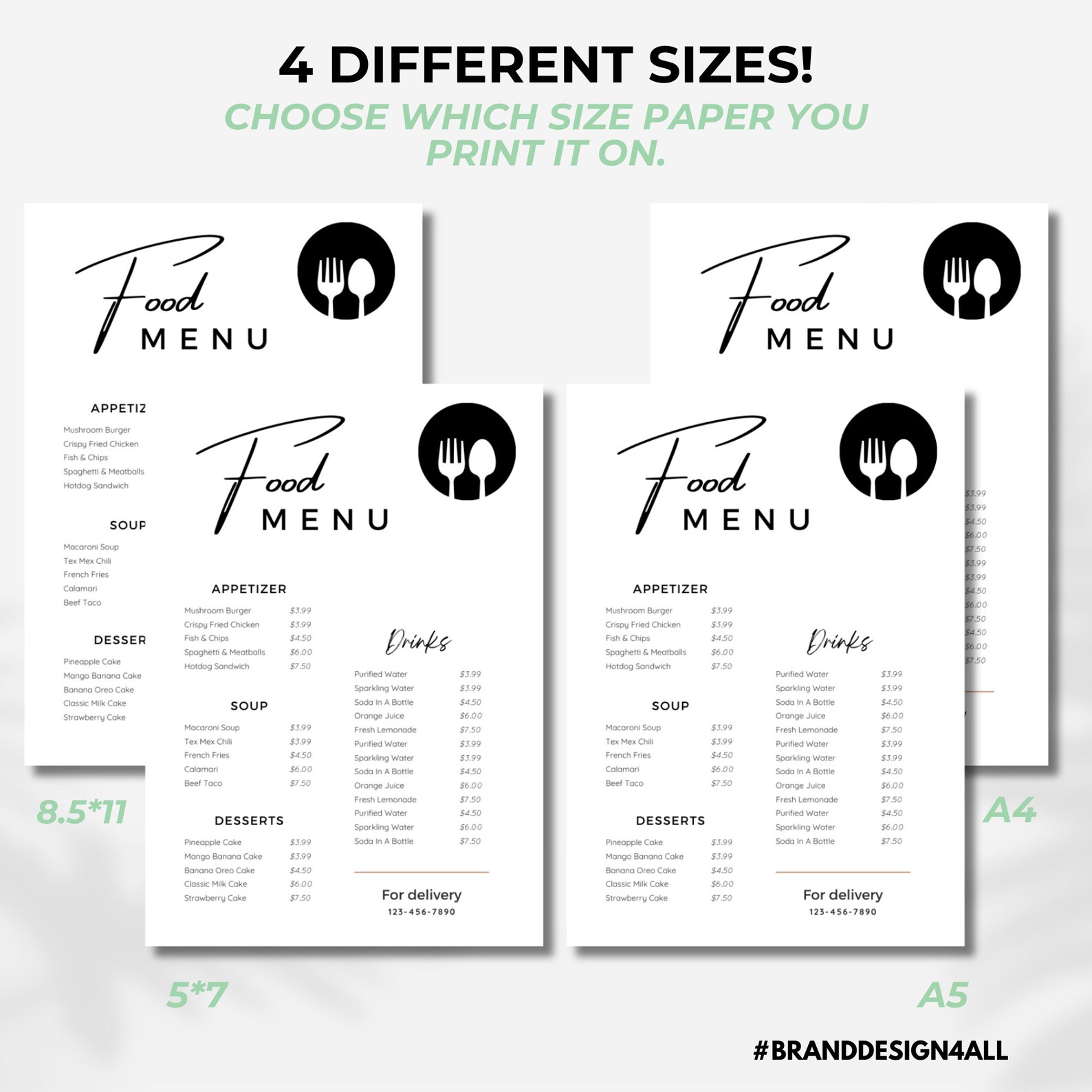 Editable Price List Template Food Menu Restaurant Menu Special Menu ...