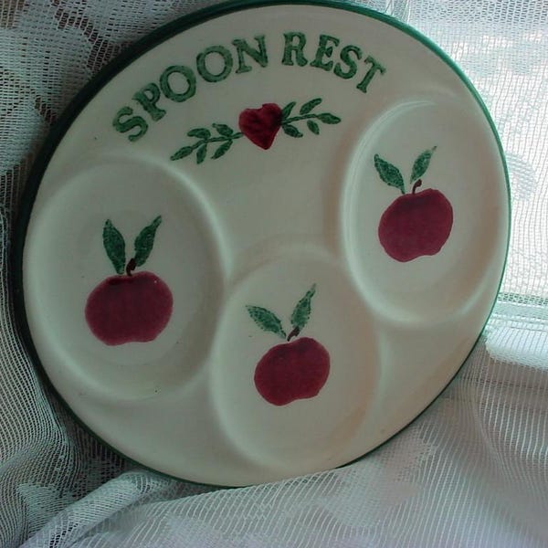Apple Spoon Rest - Etsy