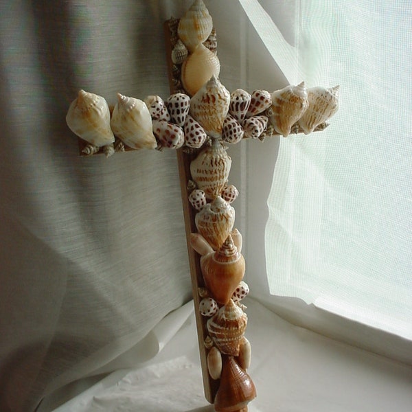Seashell Cross - Etsy