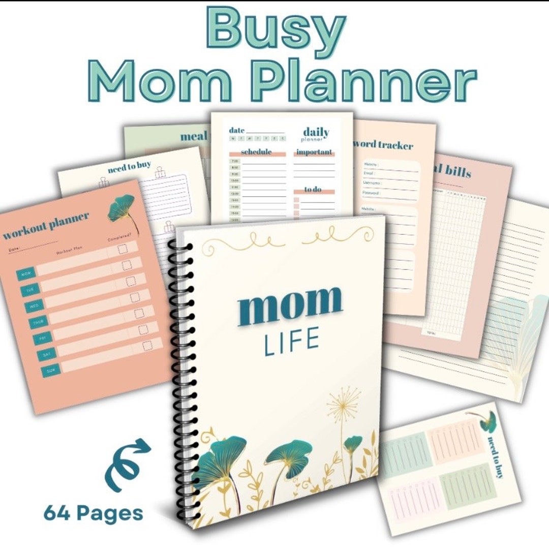 Mom’s Digital Planner & Calendar - Etsy