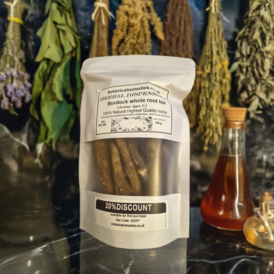 Burdock Whole Root Herbal Tea articum Lappa L. Lopian, Wild Grown ...