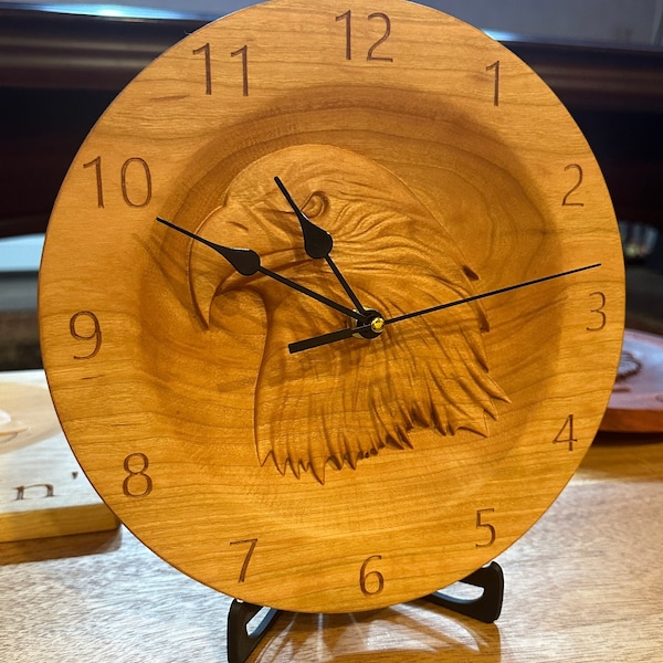 Carved Clock - Etsy