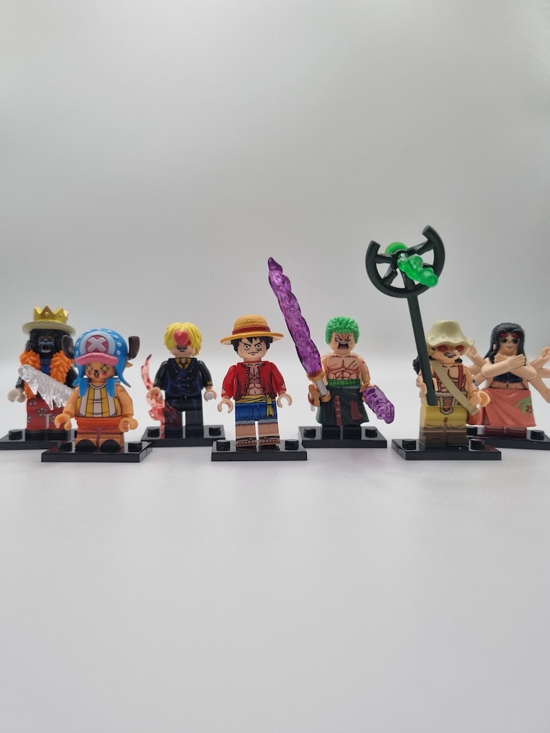 One Piece Luffy's Crew Inspired Lego Figure Bundle zoro, Sanji, Chopper ...