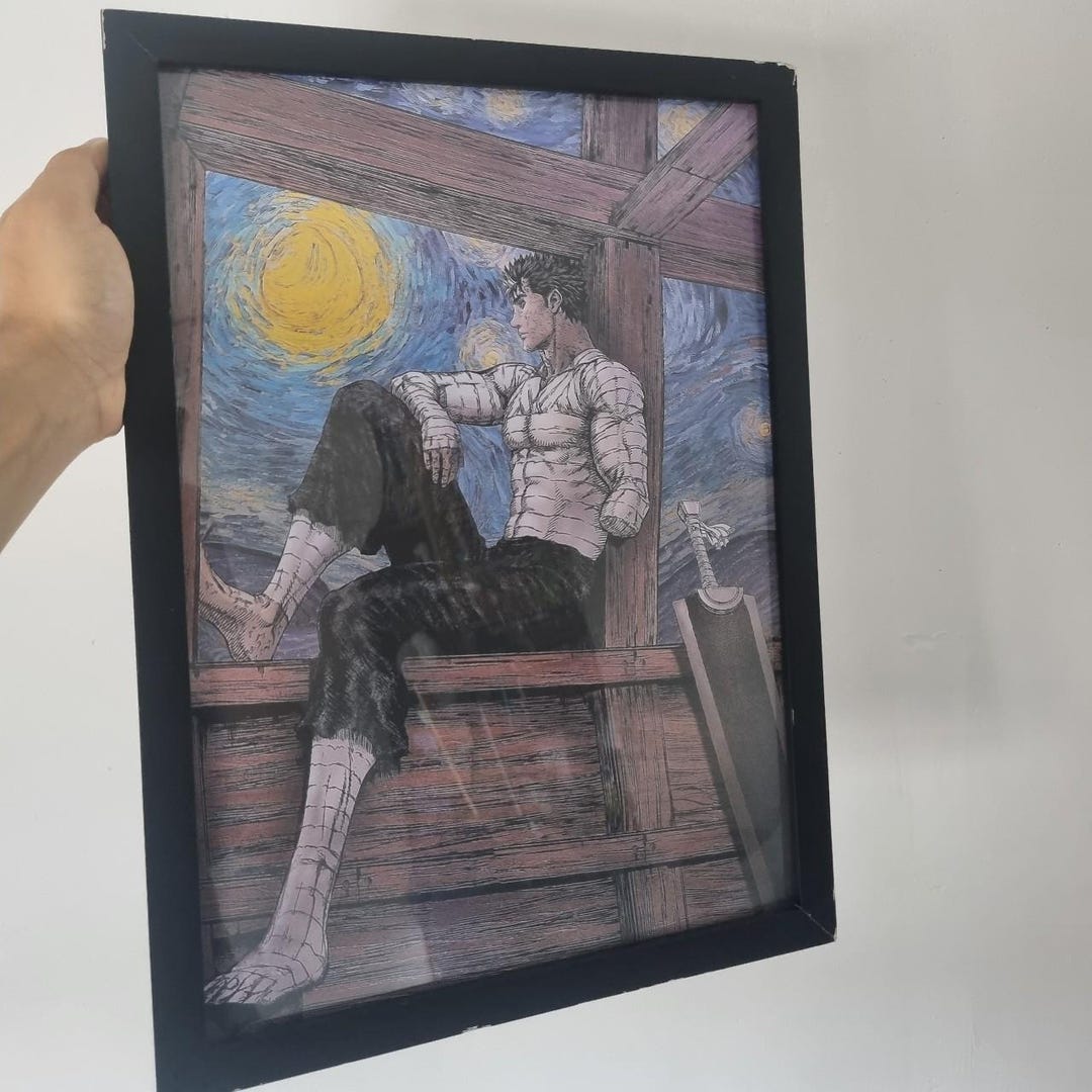 Berserk Starry Night Guts Anime Manga Poster A3 - Etsy