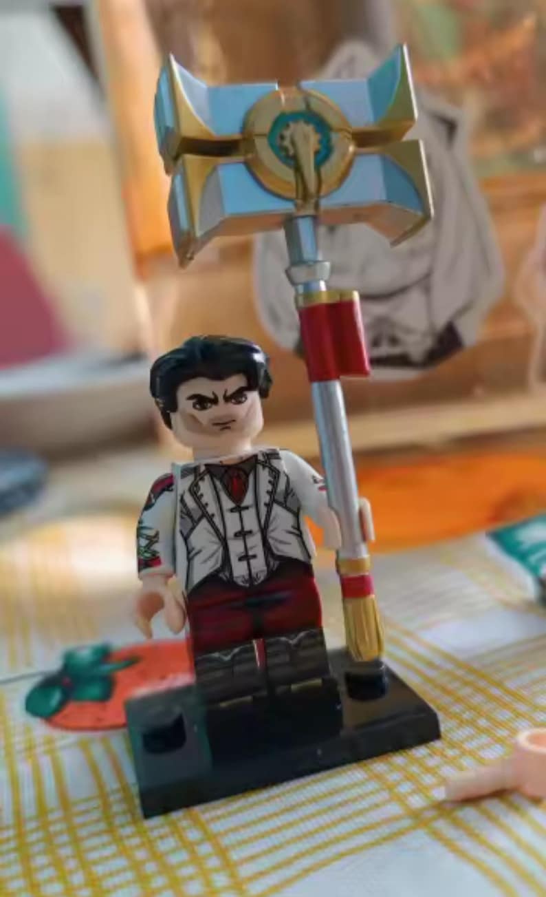 Jayce Arcane Lego Inspired Minifigure - Etsy