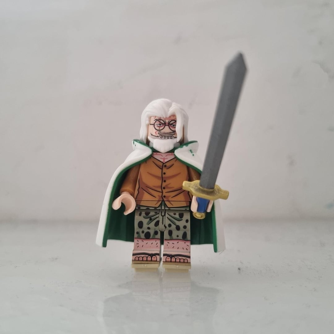Silvers Rayleigh One Piece Anime Lego Figure - Etsy