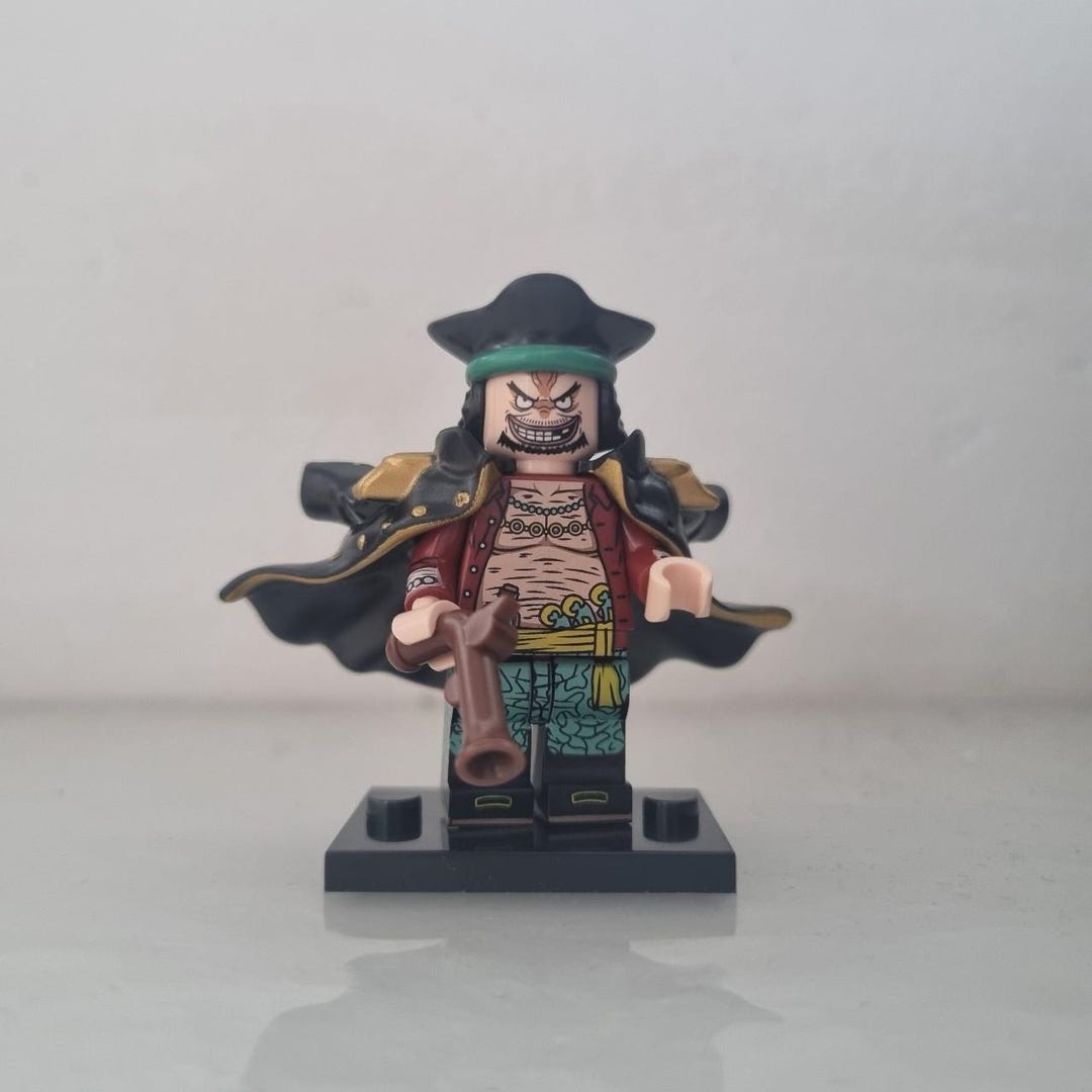 Blackbeard One Piece Anime Lego Figure - Etsy