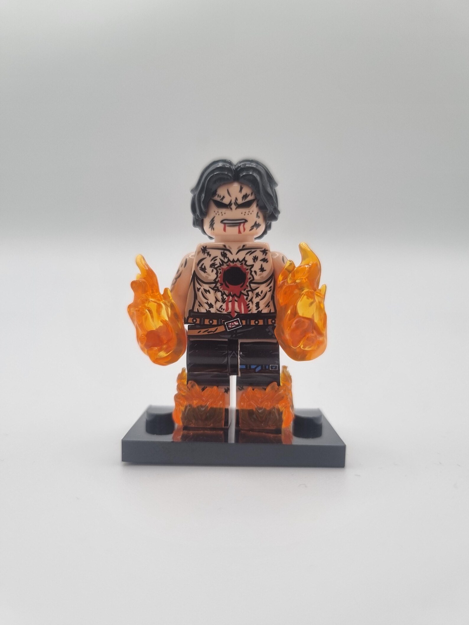 Ace One Piece Anime Lego Figure - Etsy