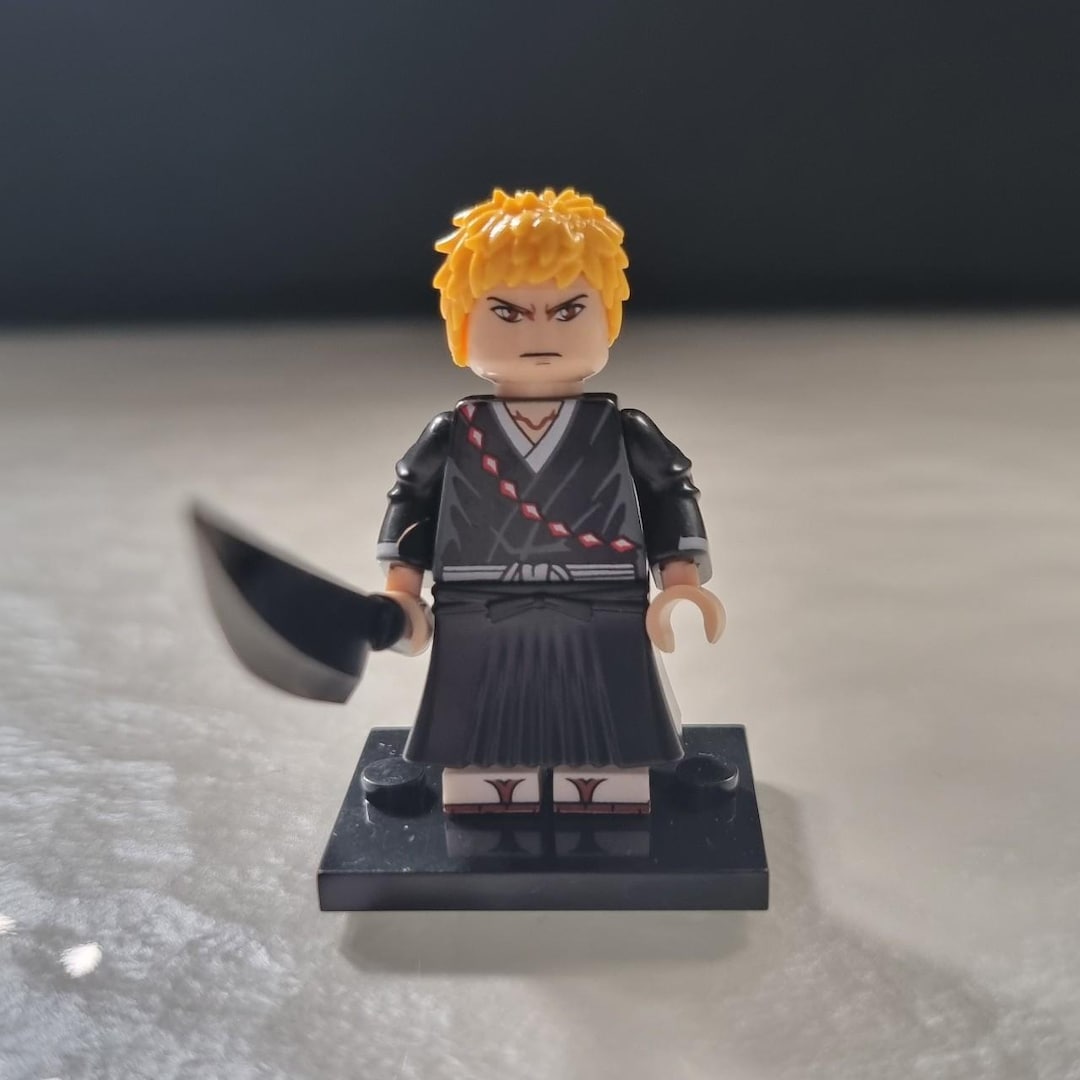 Ichigo Bleach Lego Inspired Minifigure - Etsy
