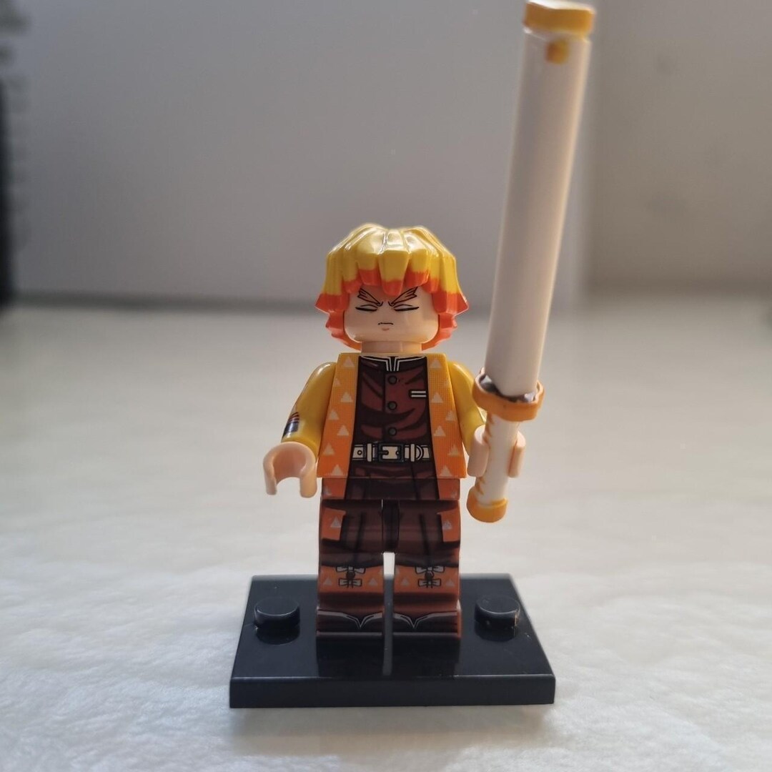 Zenitsu Demon Slayer Lego Inspired Minifigure - Etsy