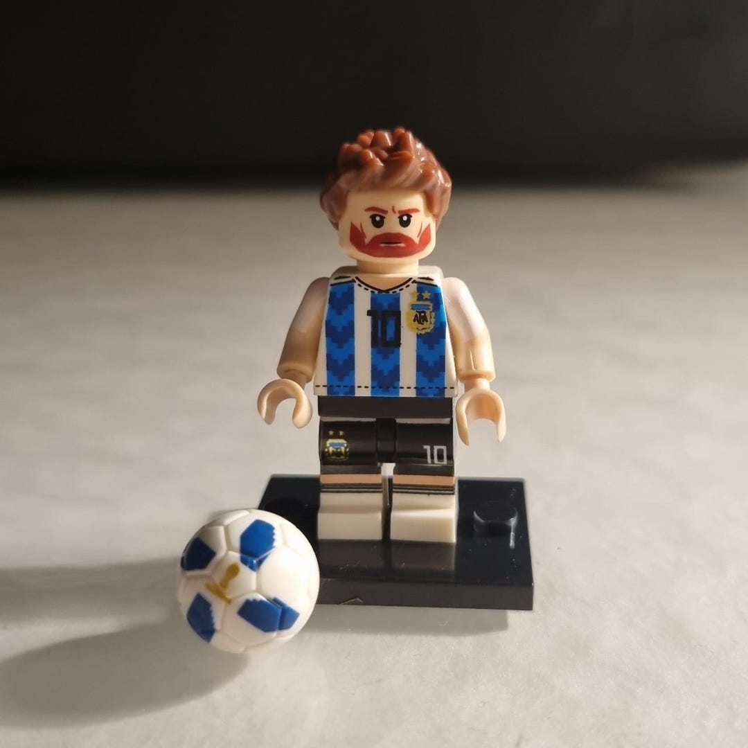 Lionel Messi Football Inspired Lego Styled Figure - Etsy