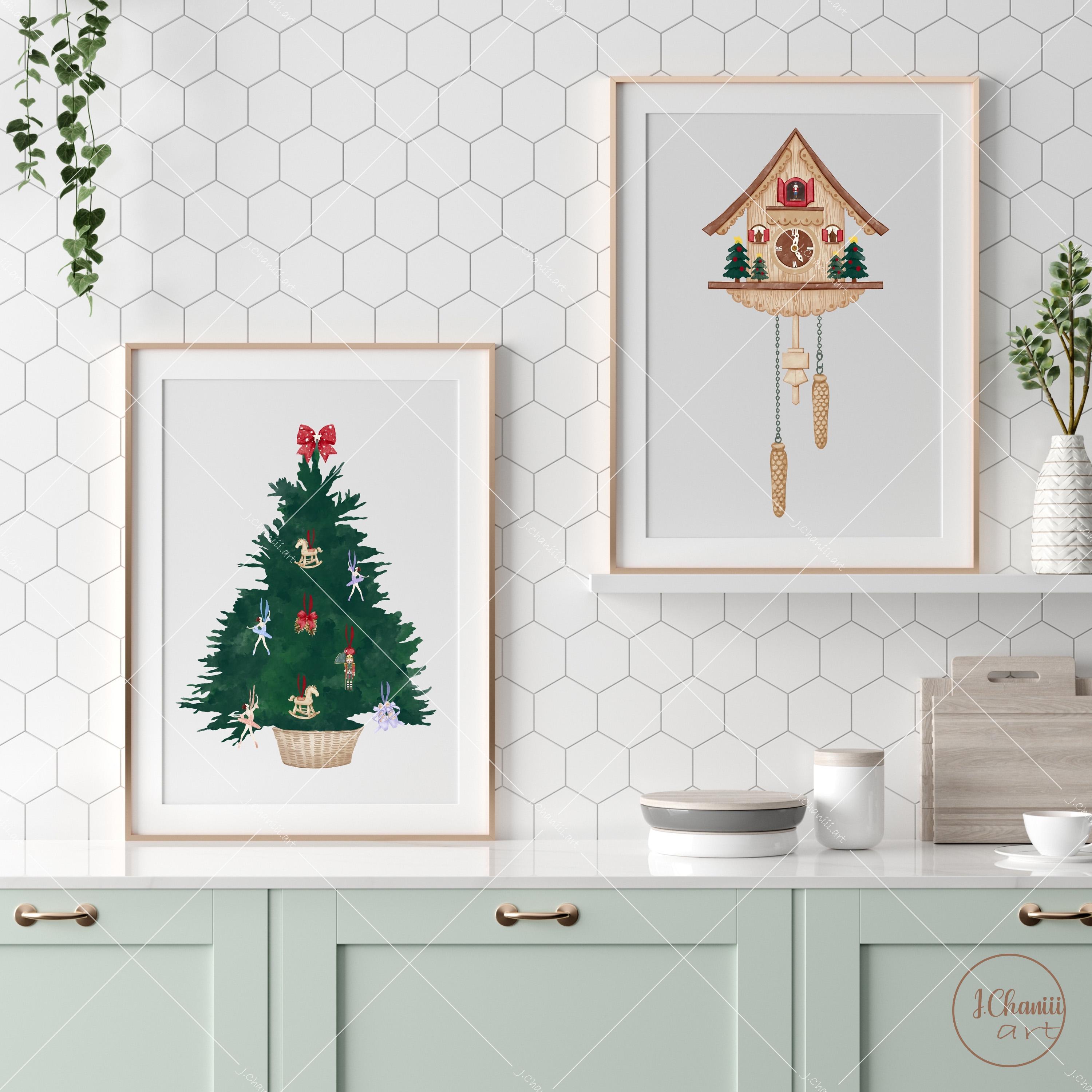 Nutcracker Clip Art, Watercolor Christmas Holiday Clipart, Ballet ...