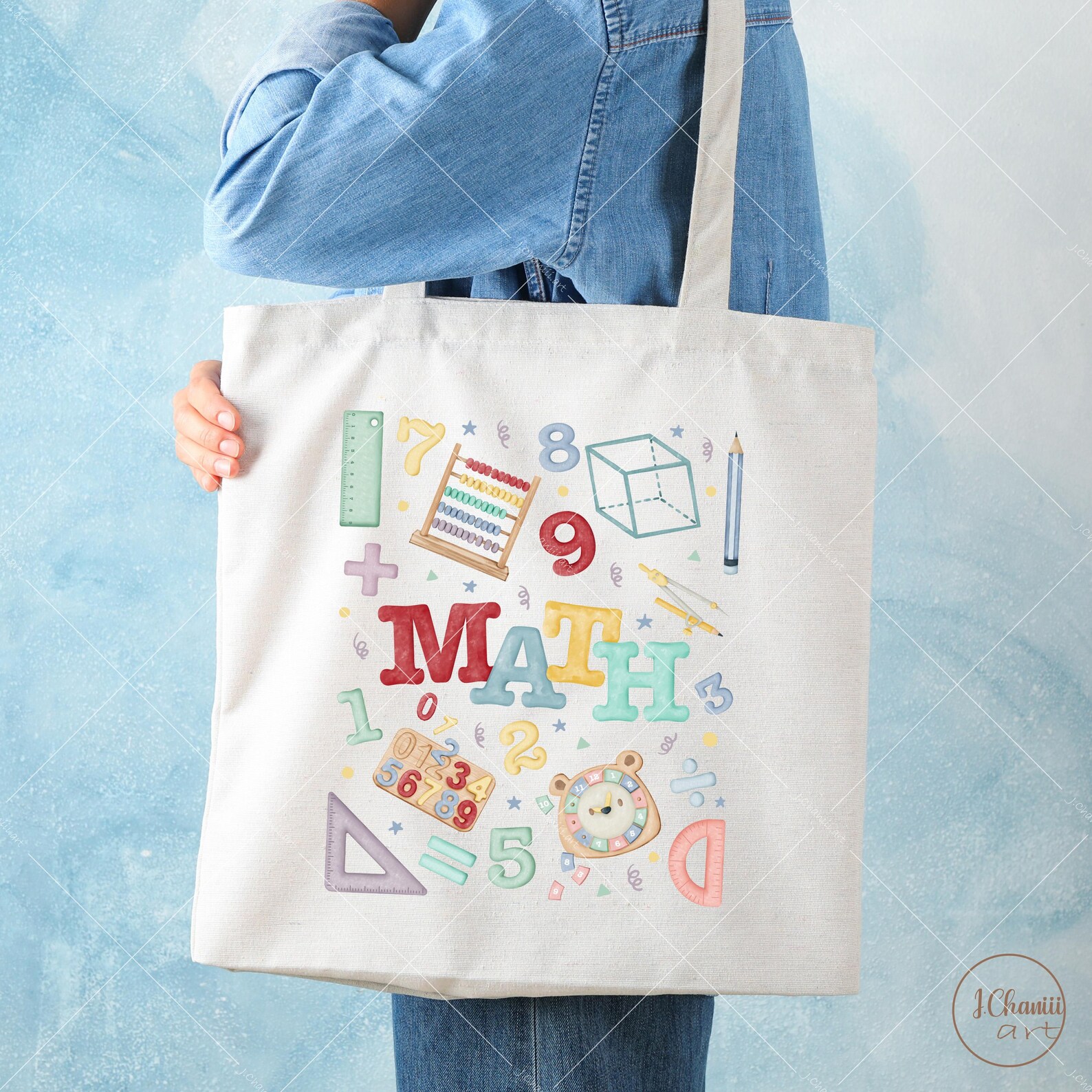 Pastel Math Rectangle PNG, Back to School Clipart, Watercolor School ...