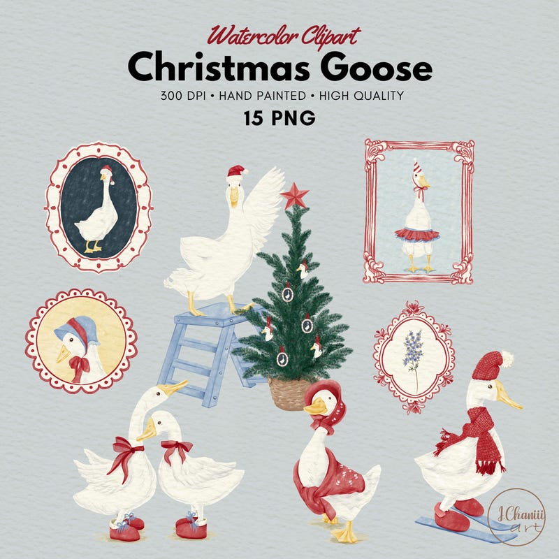 Christmas Goose - Etsy