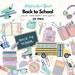 Back to School Clipart, Watercolor School Teacher Clipart, School ...