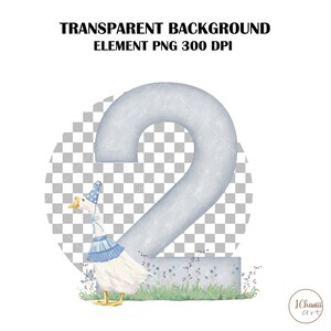 Watercolor Goose Numbers Clipart: 0-9 PNG (digital Download) - Etsy