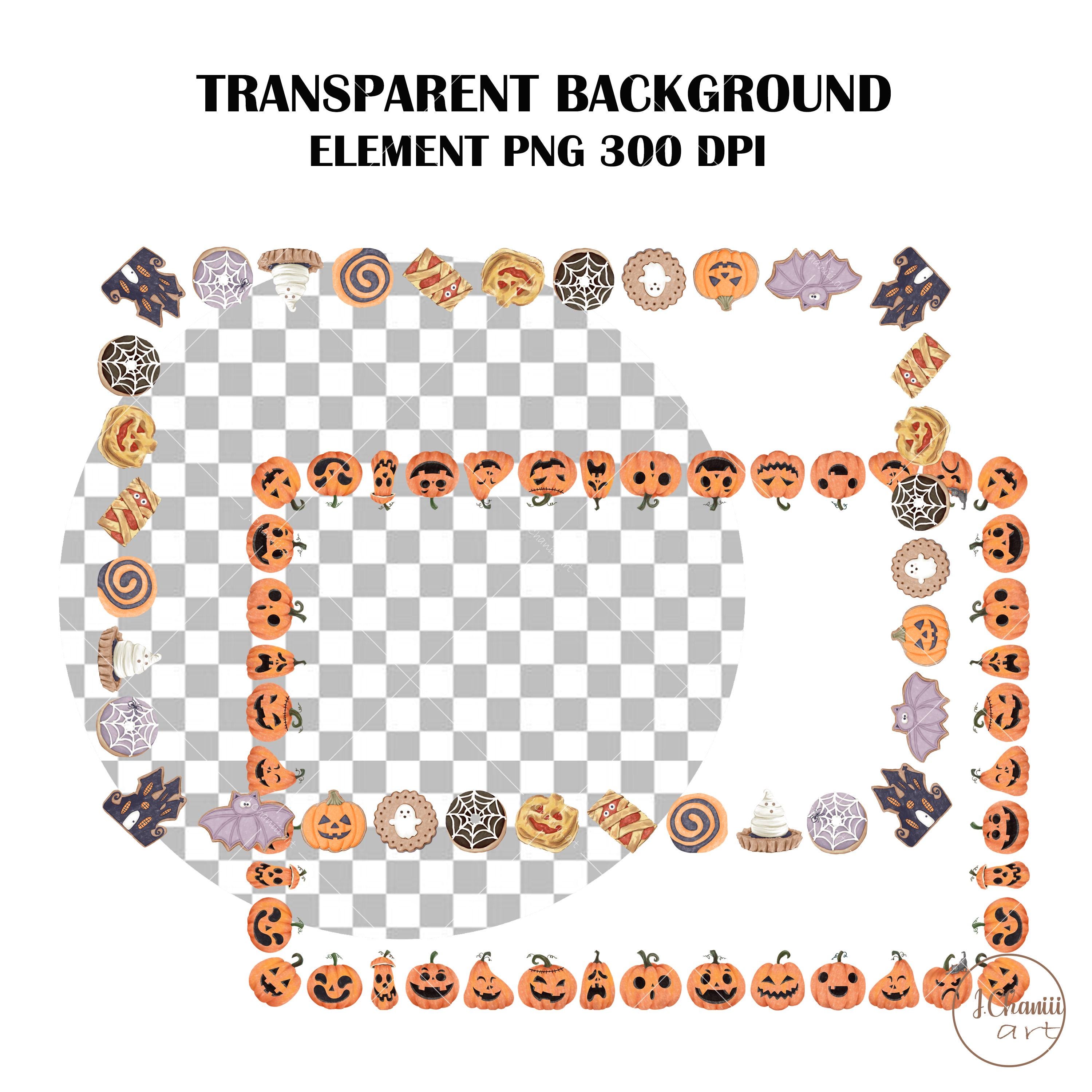 Halloween & Fall Frame Clipart, Watercolor Frame Clip Art, Flower Frame ...