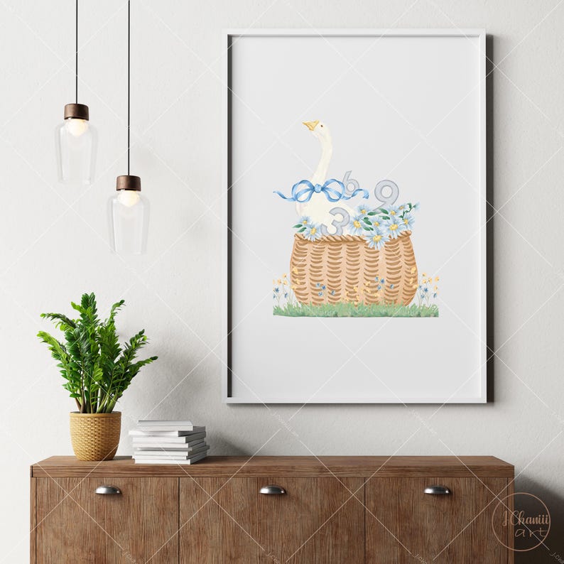 Watercolor Goose Numbers Clipart: 0-9 PNG (digital Download) - Etsy