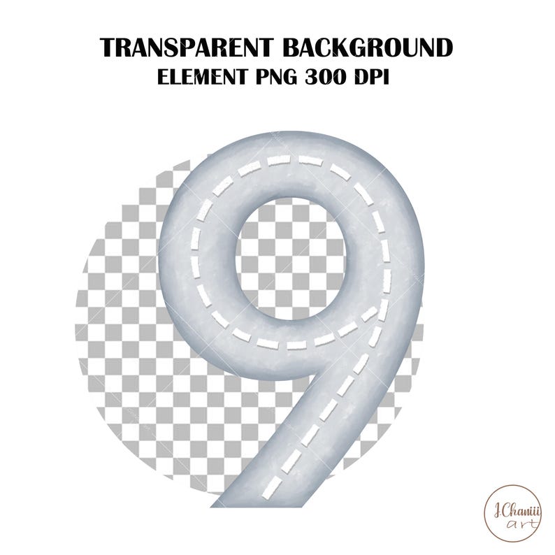 Road Numbers Clipart, Watercolor Cute Numbers Clip Art, 0-9 Numbers ...