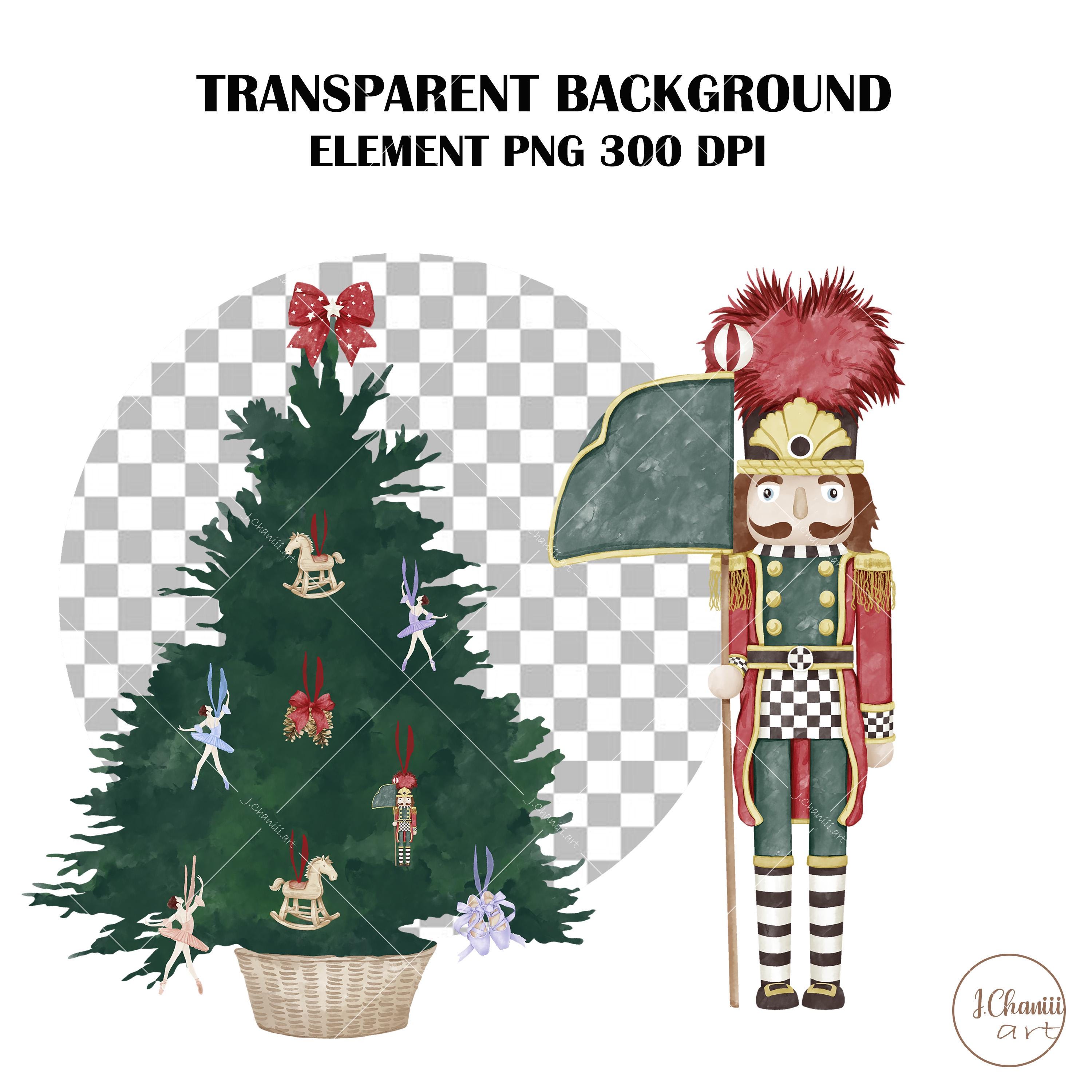 Nutcracker Clip Art, Watercolor Christmas Holiday Clipart, Ballet ...