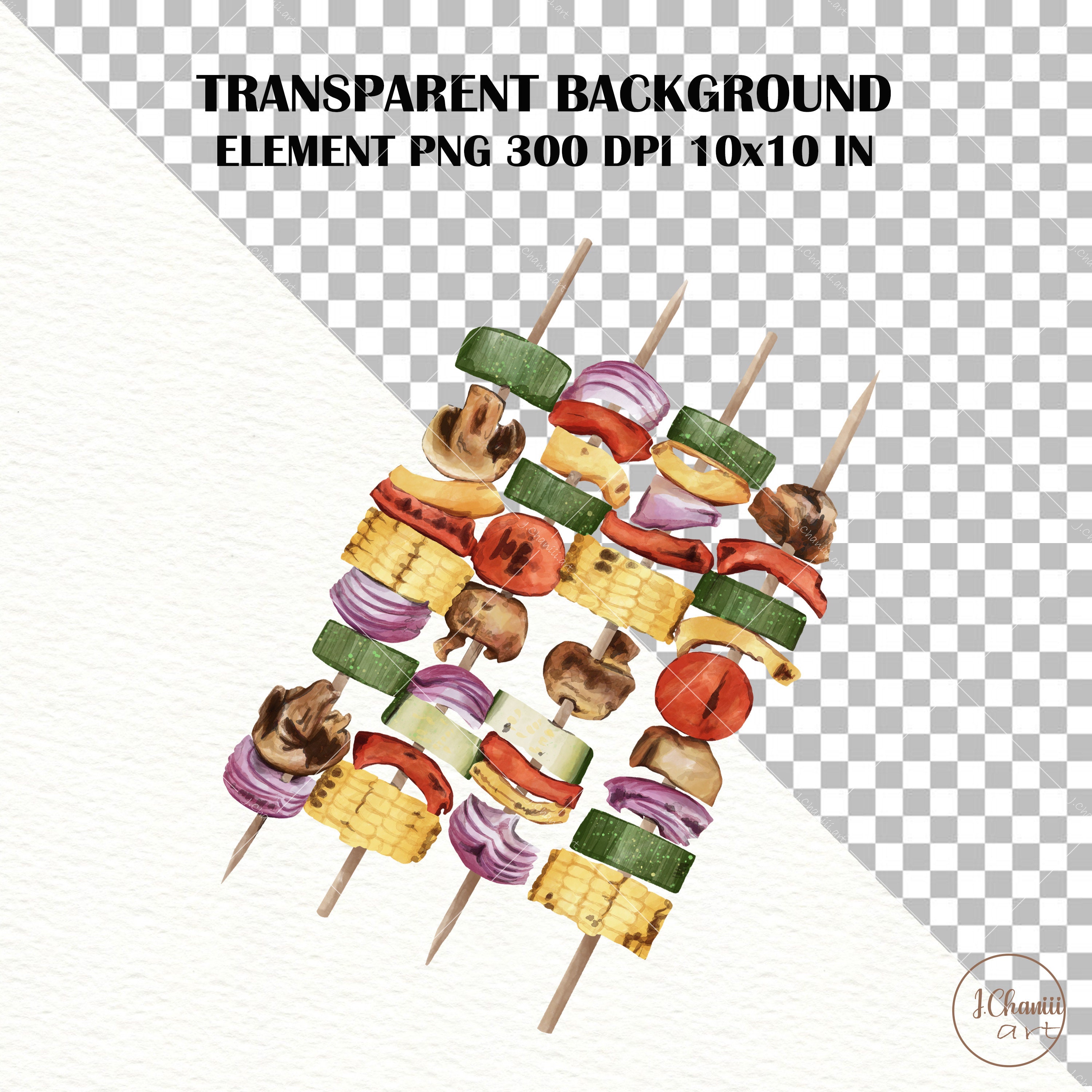 BBQ Party Clipart, Watercolor Backyard BBQ Grill, American Culture ...