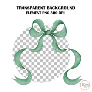 Watercolor Green Bow Clipart: St Patrick's Day Bows (PNG) - Etsy