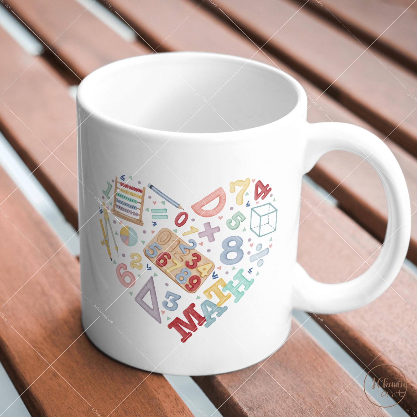 Pastel Math Heart PNG, Back to School Clipart, Watercolor School Art ...