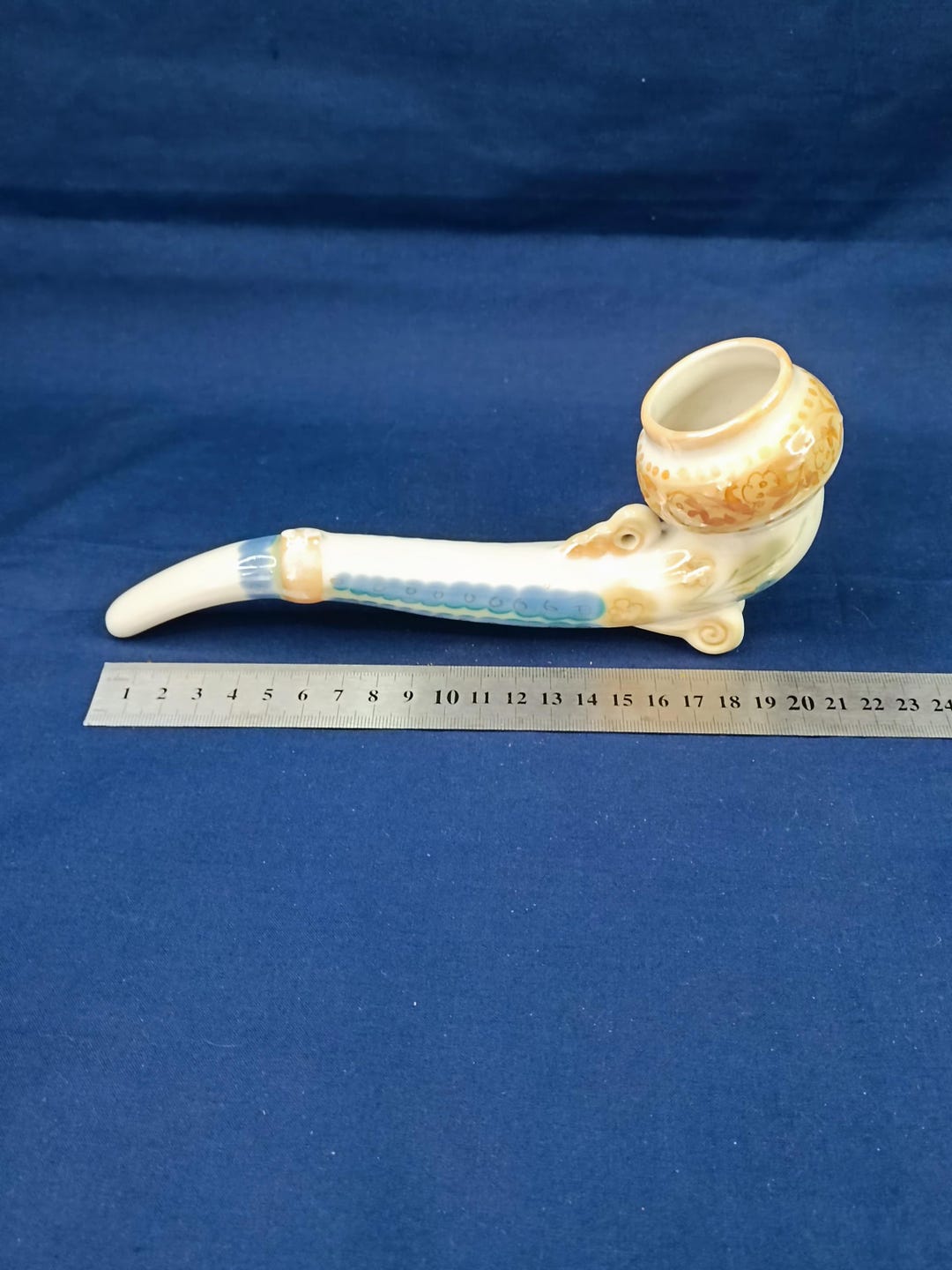 VINTAGE Figurine Porcelain Smoking Pipe Polonne USSR - Etsy