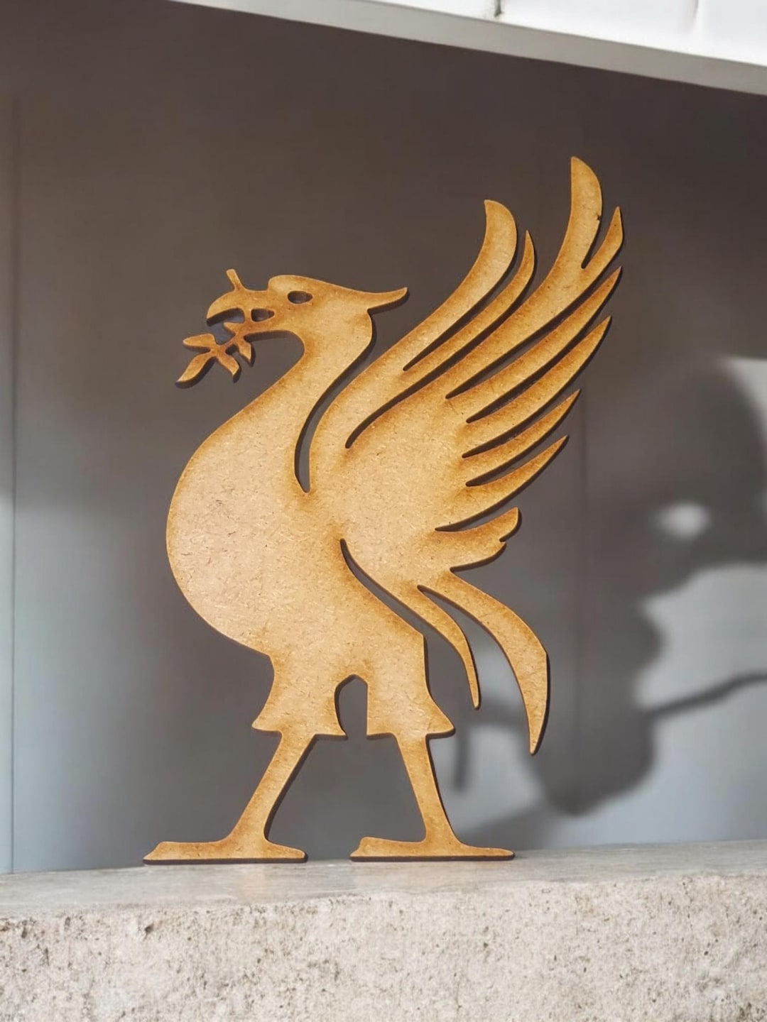 Liverpool Liver Birds 1X 200mm MDF Wooden Sign Laser Cut Multiple Sizes ...