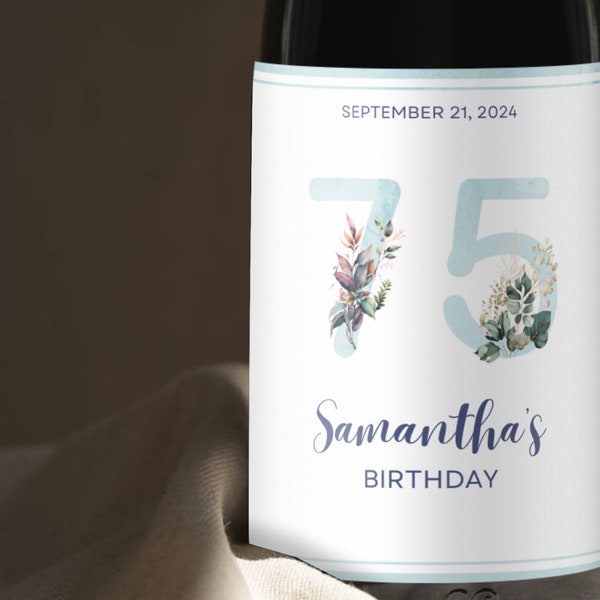 75th Birthday Tags - Etsy