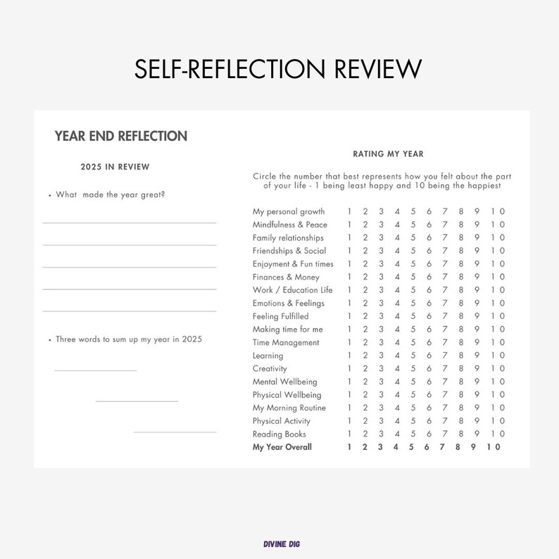 2025 Calendar Printable, Vision Board Calendar, Wall Calendar PDF ...