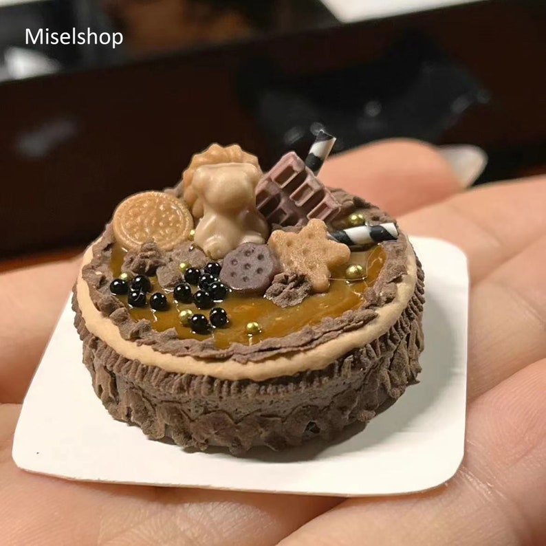 Miniature Cookie Cakes, Miniature Cakes, Miniature Clay Cakes, Handmade ...