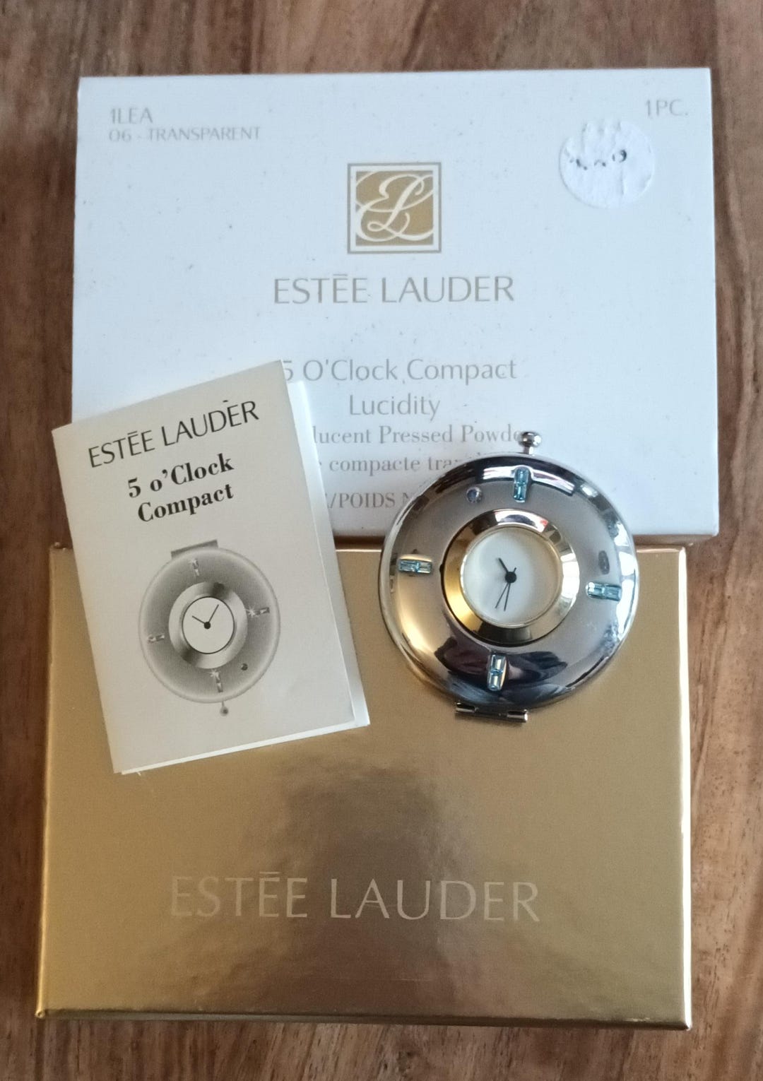Estée Lauder “5 O’clock Compact” Lucidity Translucent Pressed Powder ...