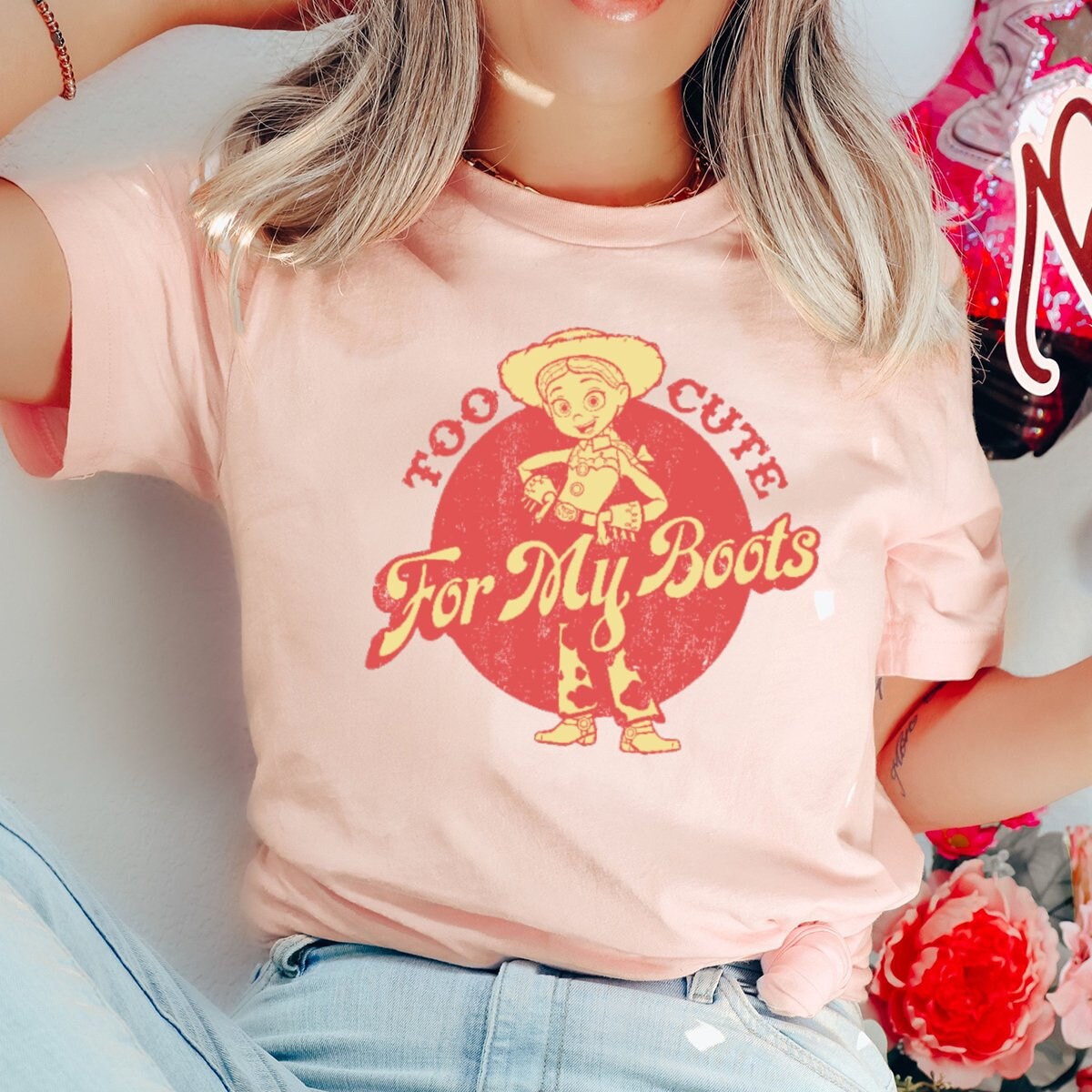 Toy Story 4 Jessie Too Cute Gor My Boots T-shirt, Family Matching Tee ...