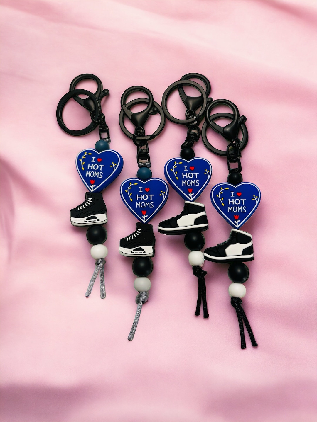 I Love Hot Moms Keychains, Accessories, Keychains, Valentines Gifts - Etsy
