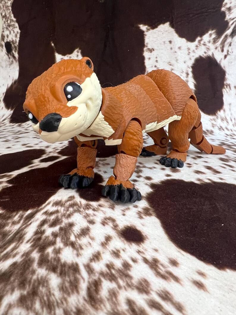 Matmire Makes 3D Printed Articulated River Otter - Etsy