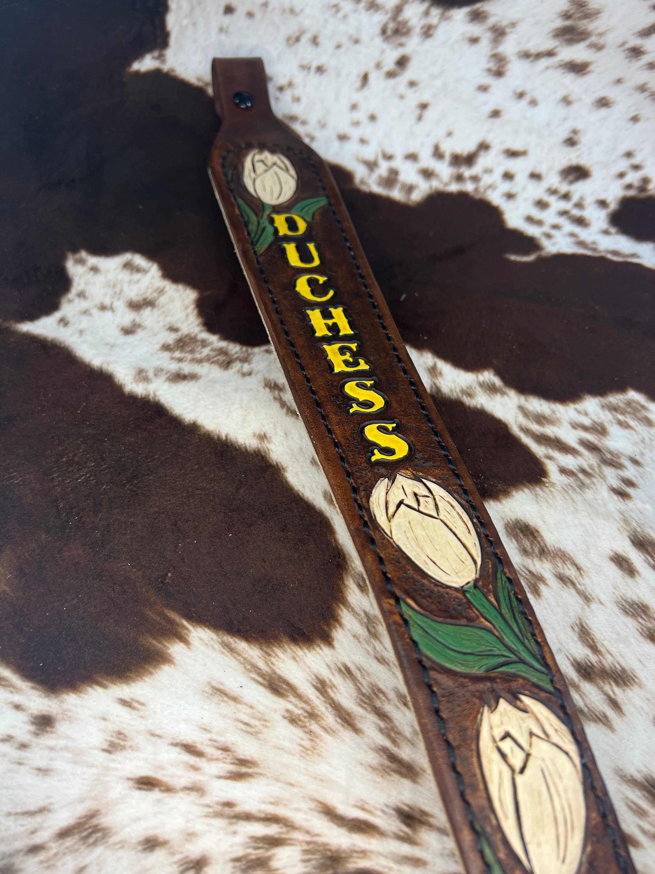 Custom Tooled Leather Strap or Sling - Etsy