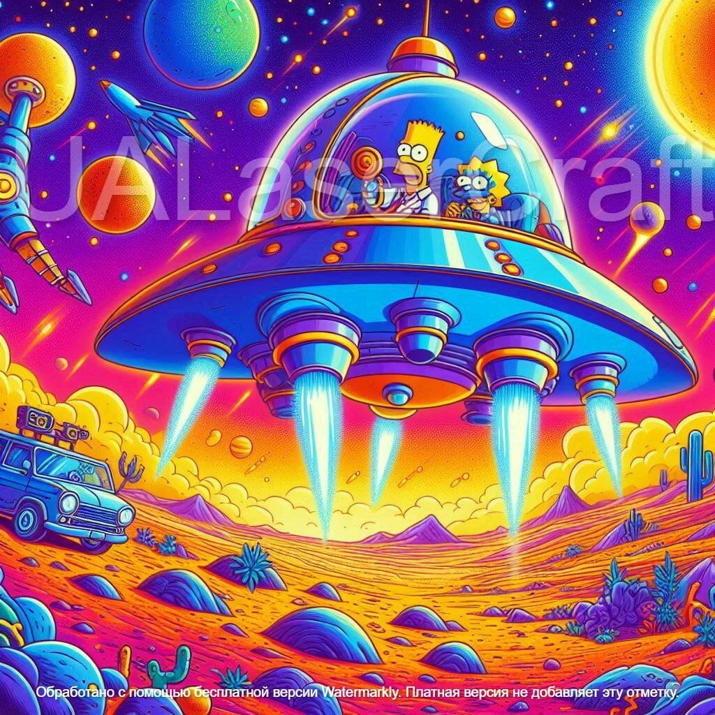 The Simpsons Space Clip Art Bundle Simpsons PNG & Bart Simpson PNG ...