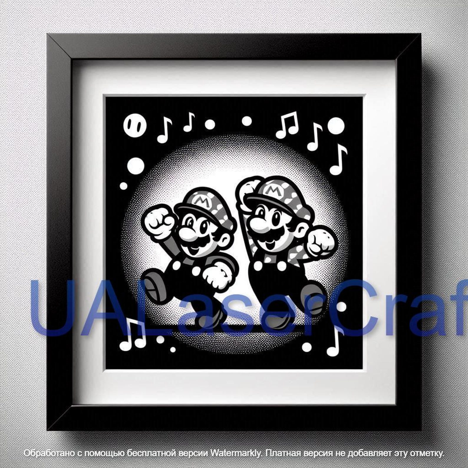 Super Mario Silhouette | Rock N Roll Band Outline | Super Mario Cricut ...