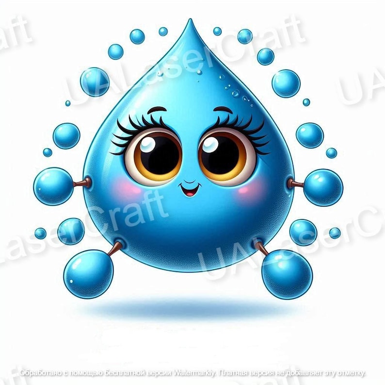 Water Drop Cartoon Character PNG Clipart | Quality Images | Digital ...