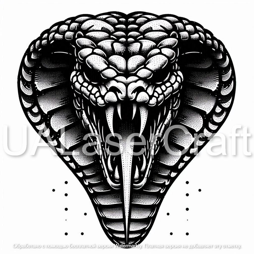 Cobra | Snake Patterns | Monster & Horror Art | Trash Style | T-shirt ...