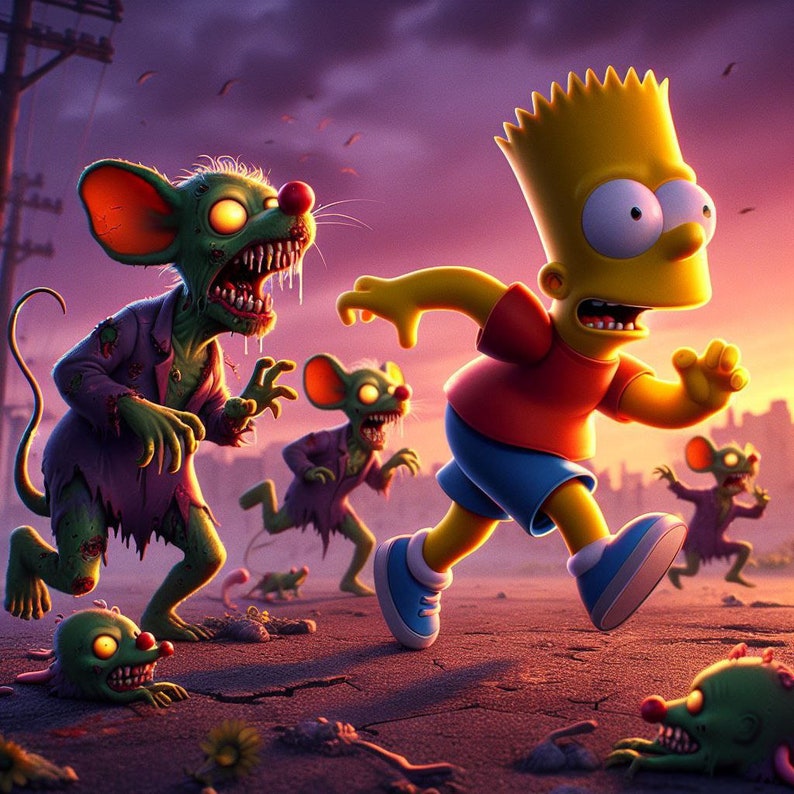 Simpsons Clipart Bundle, the Simpsons, Bart Simpson, Instant Download ...