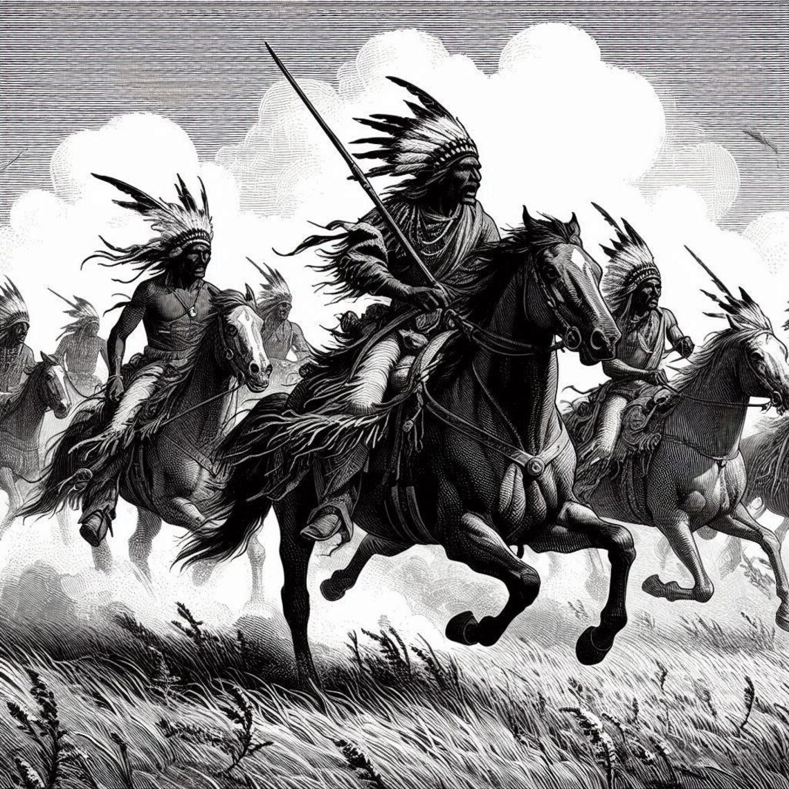 Flying Eagle, American Eagle, American Indian on Horses American Indian ...
